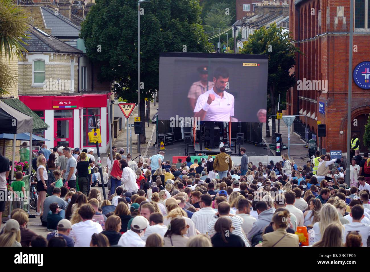 London, UK. 16th July, 2023. Northcote road SW11 Battersea closed and ...