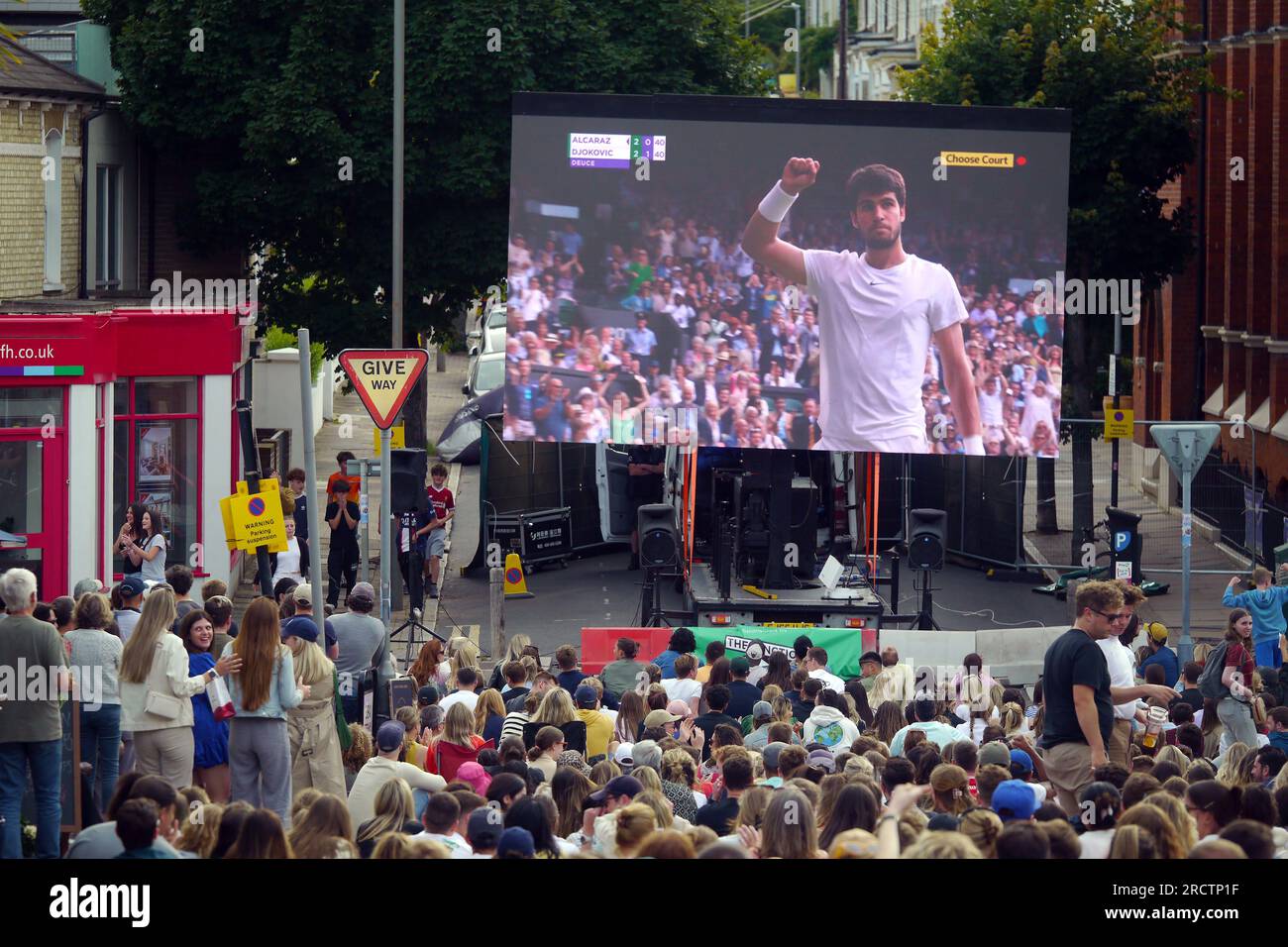 London, UK. 16th July, 2023. Northcote road SW11 Battersea closed and ...