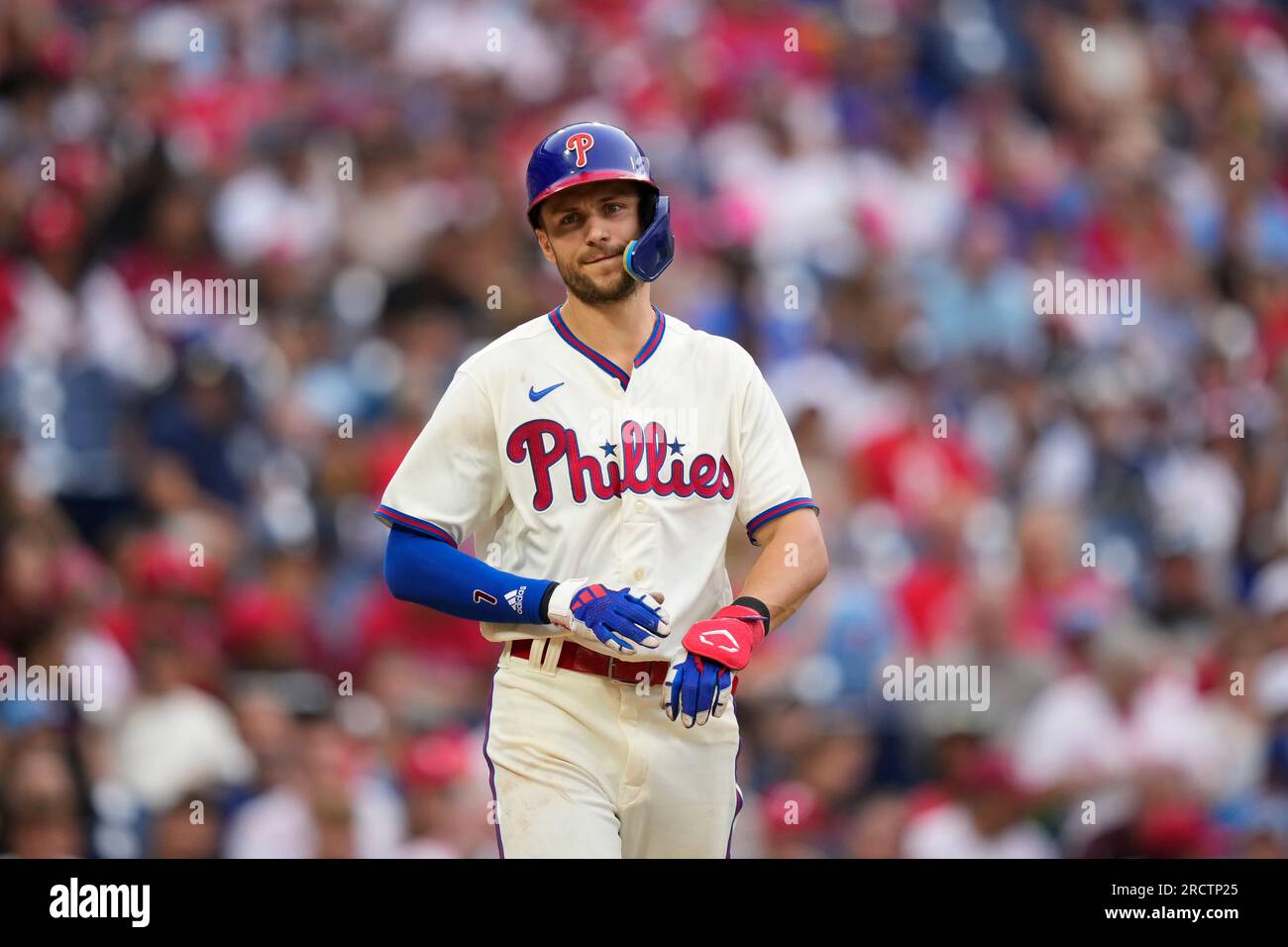Philadelphia Phillies' Trea Turner plays during a baseball game, Sunday ... Philadelphia Phillies' Trea Turner plays during a baseball game, Sunday ...