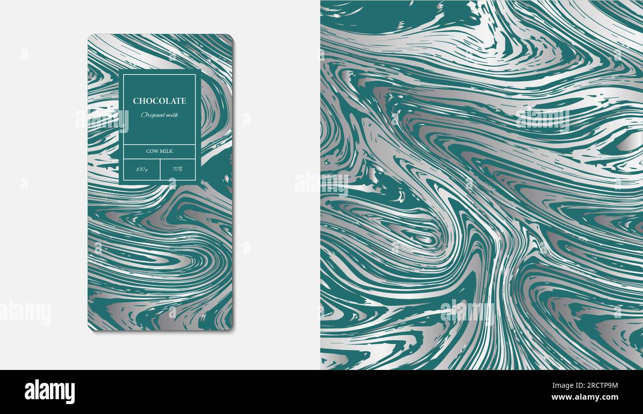 hocolate packaging marble. Vector packaging template with modern marble ...