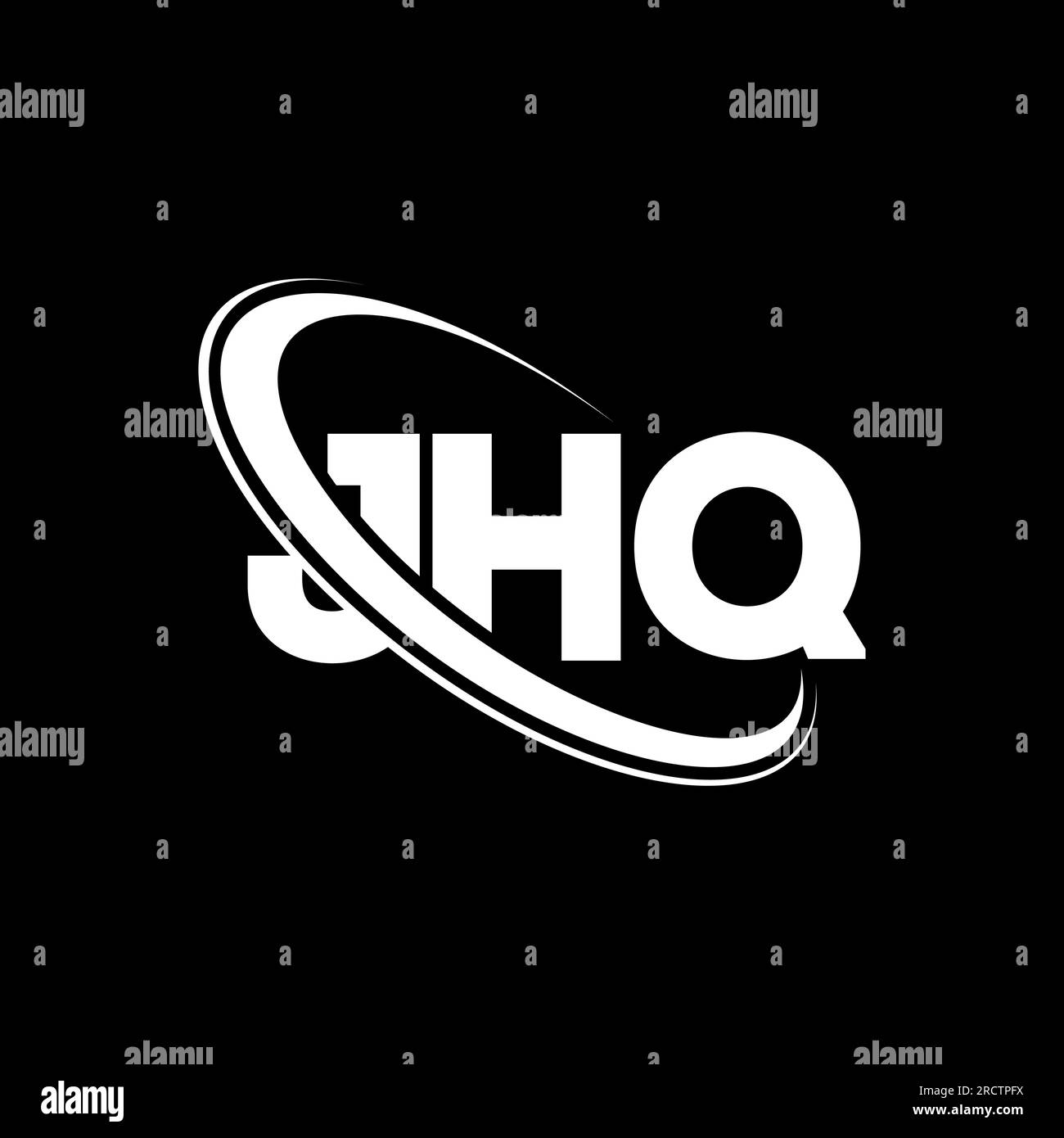 JHQ logo. JHQ letter. JHQ letter logo design. Initials JHQ logo linked ...