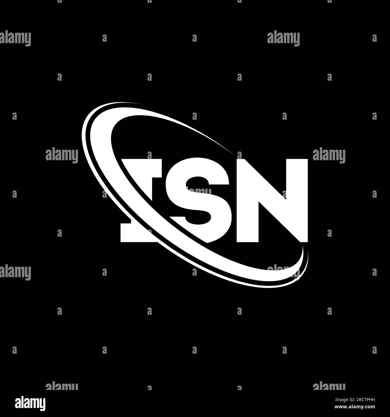 ISN logo. ISN letter. ISN letter logo design. Initials ISN logo linked ...