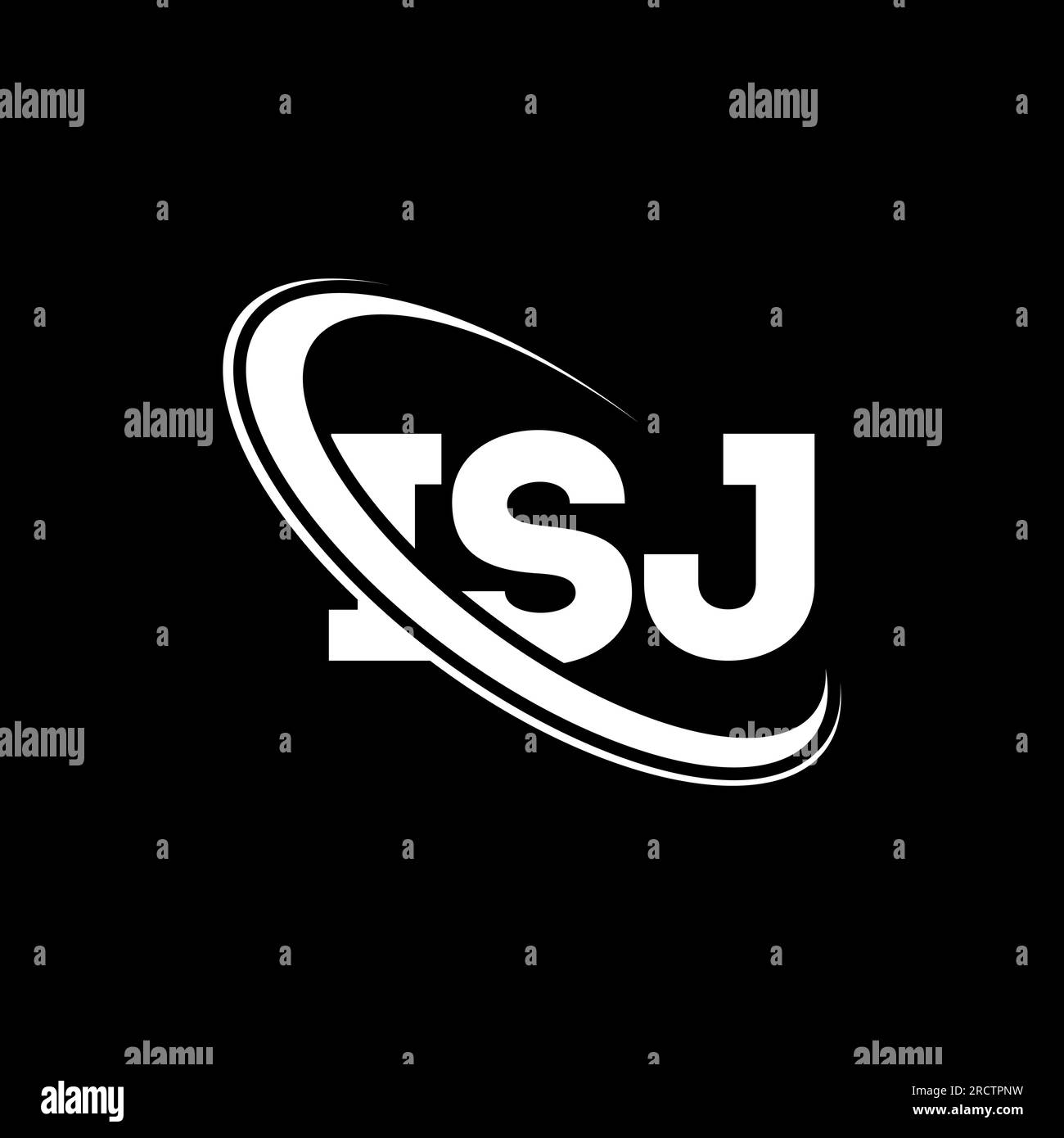 ISJ logo. ISJ letter. ISJ letter logo design. Initials ISJ logo linked ...
