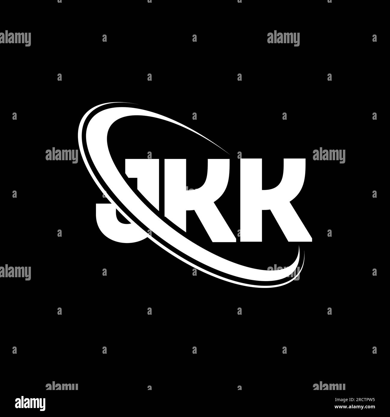 JKK logo. JKK letter. JKK letter logo design. Initials JKK logo linked with circle and uppercase ...