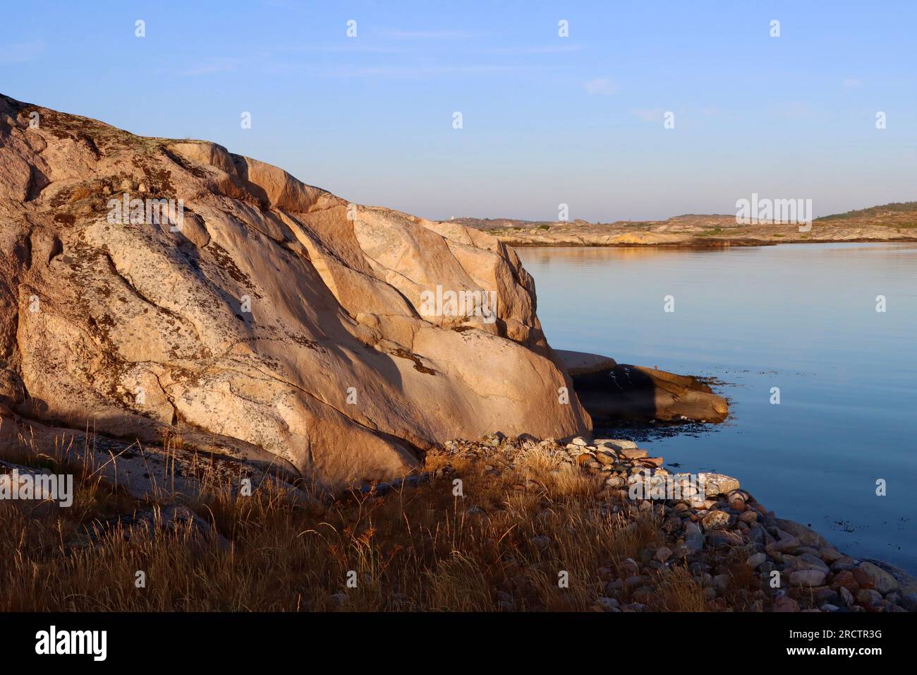 Rock formations on island in Fjällbacka archipelago on the western coastline of Sweden Stock ...