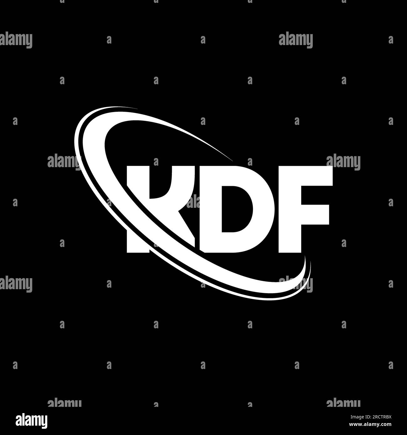 KDF logo. KDF letter. KDF letter logo design. Initials KDF logo linked ...