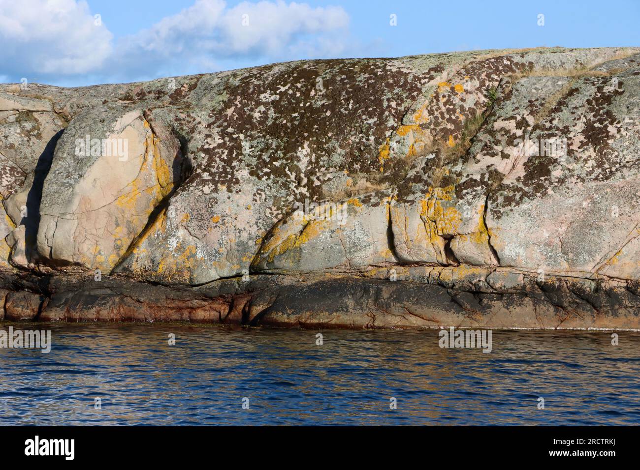 Rock formations on island in Fjällbacka archipelago on the western coastline of Sweden Stock ...