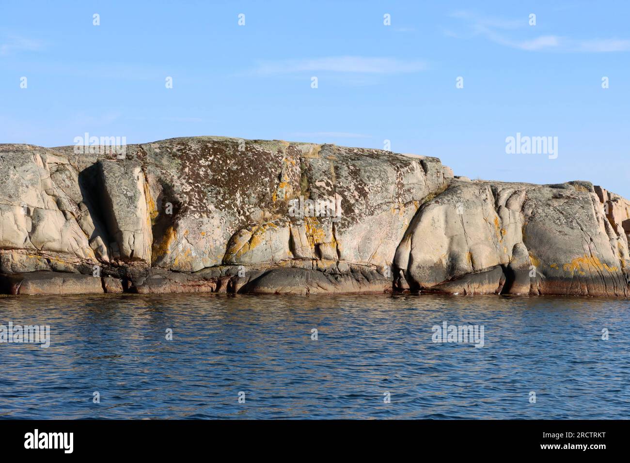 Rock formations on island in Fjällbacka archipelago on the western coastline of Sweden Stock ...