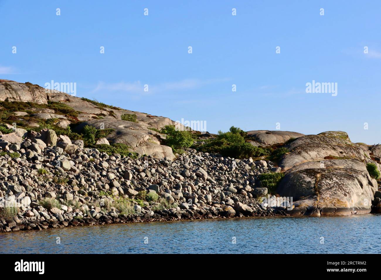 Rock formations on island in Fjällbacka archipelago on the western coastline of Sweden Stock ...