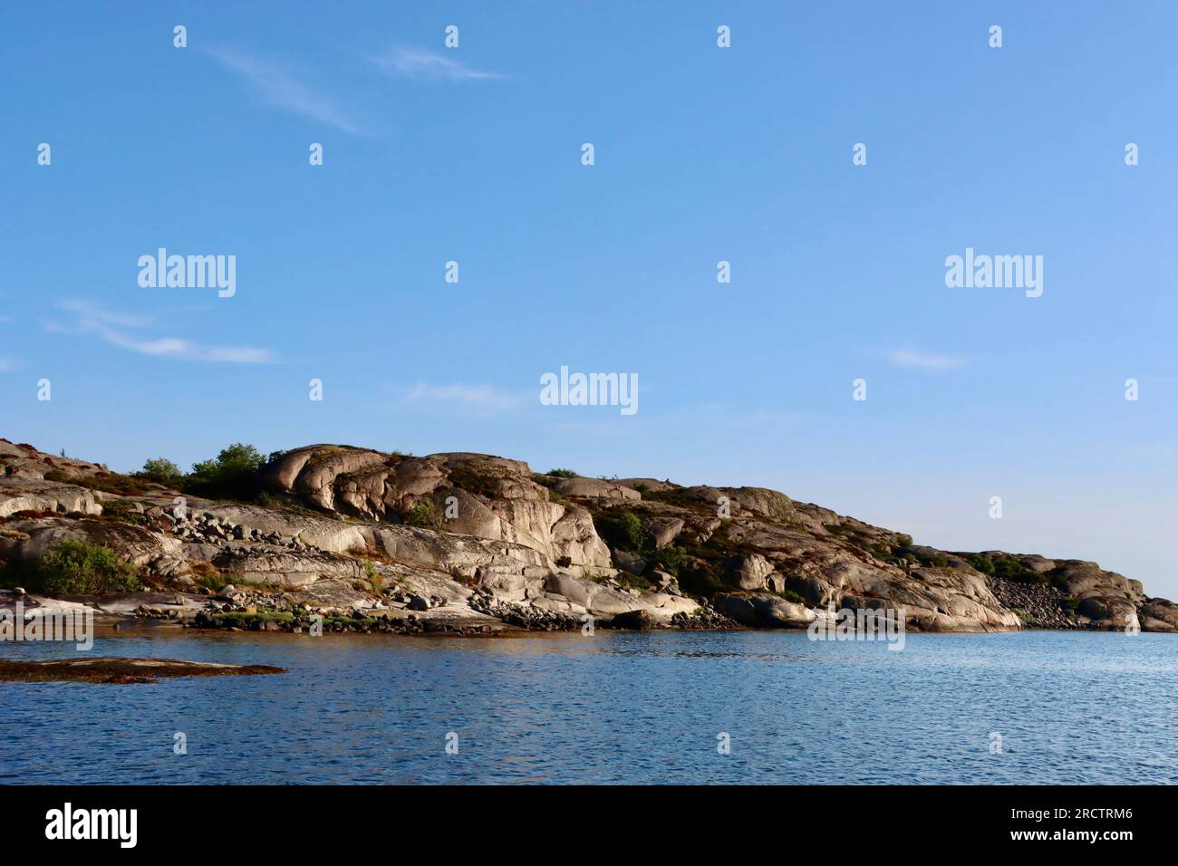 Rock formations on island in Fjällbacka archipelago on the western coastline of Sweden Stock ...