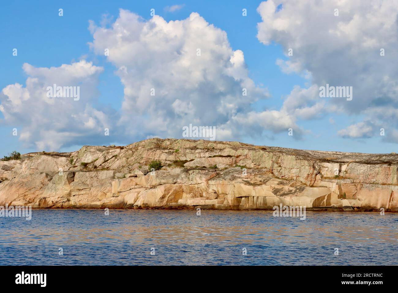 Rock formations on island in Fjällbacka archipelago on the western coastline of Sweden Stock ...