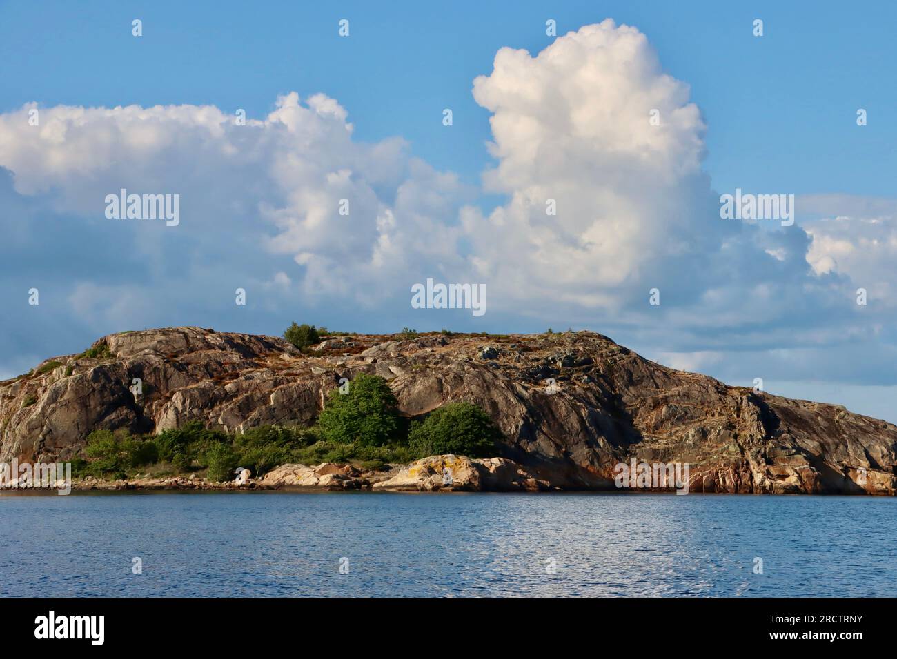 Rock formations on island in Fjällbacka archipelago on the western coastline of Sweden Stock ...