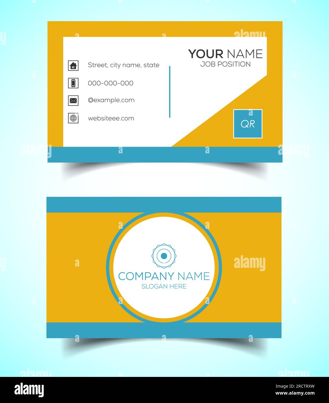 Creative and modern corporate business card template Stock Vector Image ...