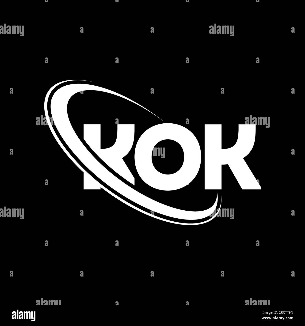 KOK logo. KOK letter. KOK letter logo design. Initials KOK logo linked ...