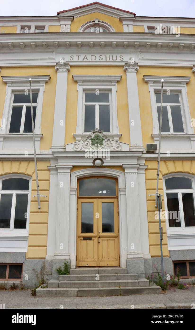 The former City Hall building on market square, Rådhustorget, in ...