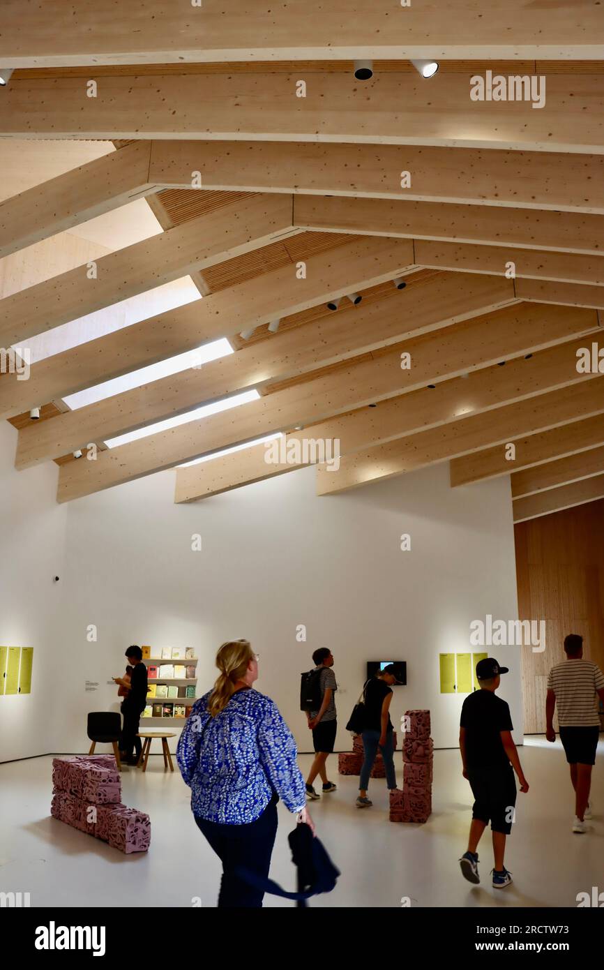 Exhibition space at Chappe, the new art museum in Tammisaari, Finland Stock Photo - Alamy