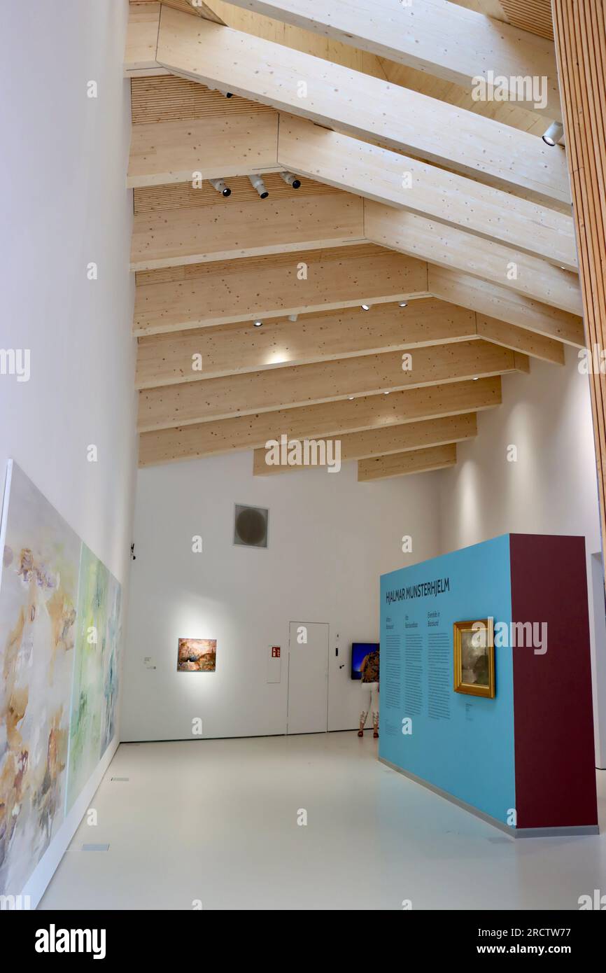 Exhibition space at Chappe, the new art museum in Tammisaari, Finland Stock Photo - Alamy