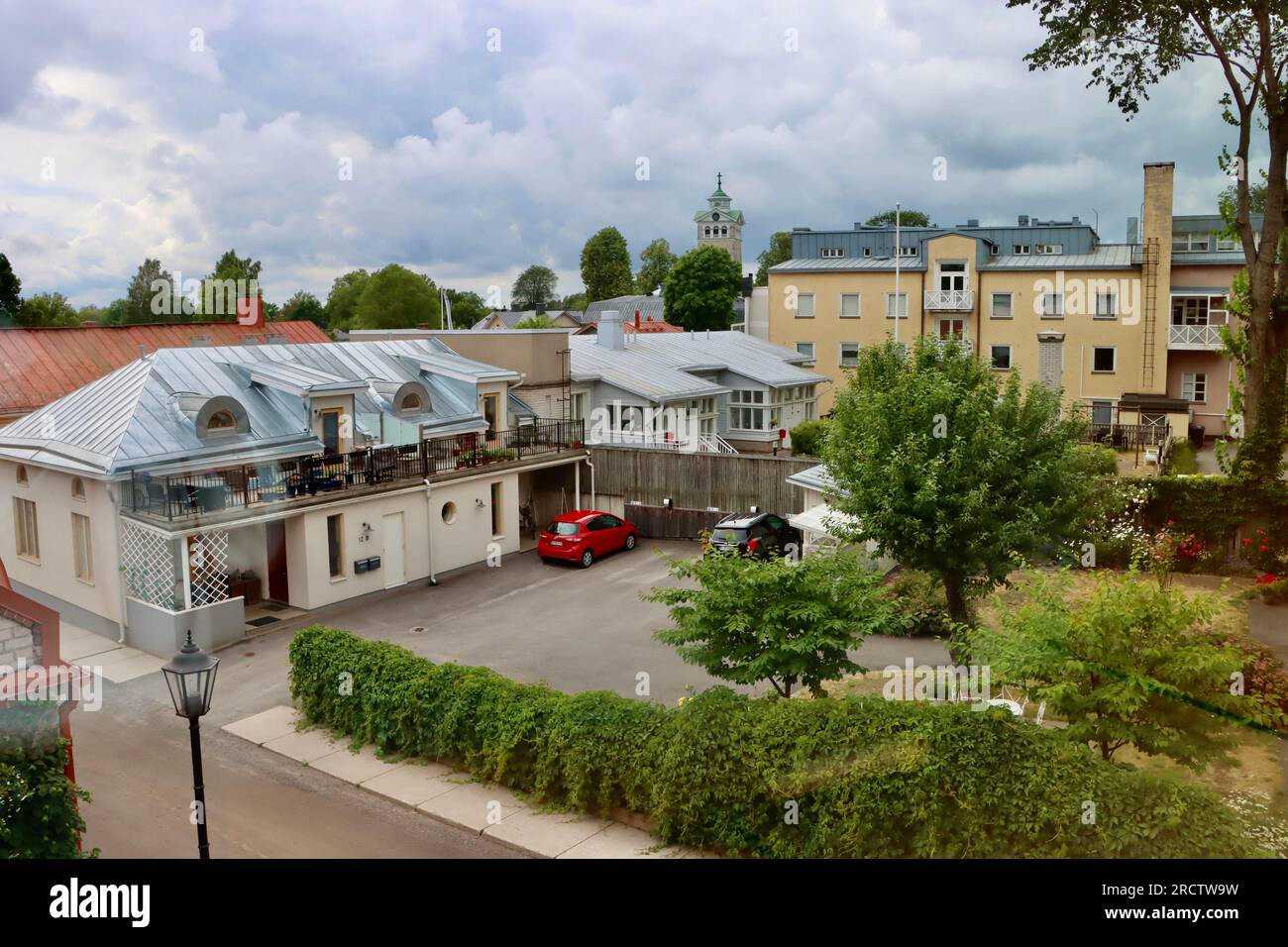 Buildings in central Tammisaari / Ekenäs in southern Finland Stock ...