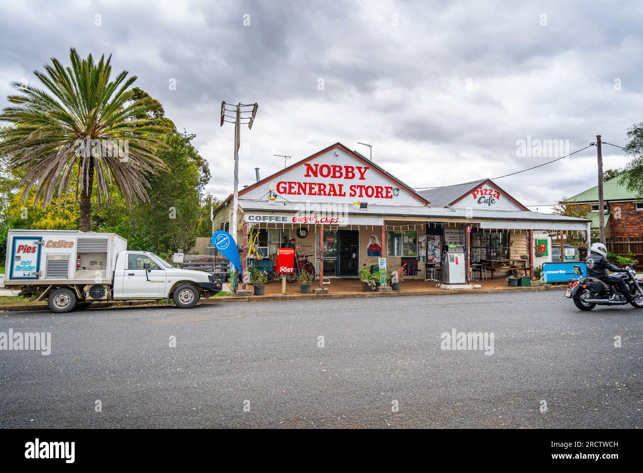 General Store and fuel pump in main street of Nobby, Darling Downs ...