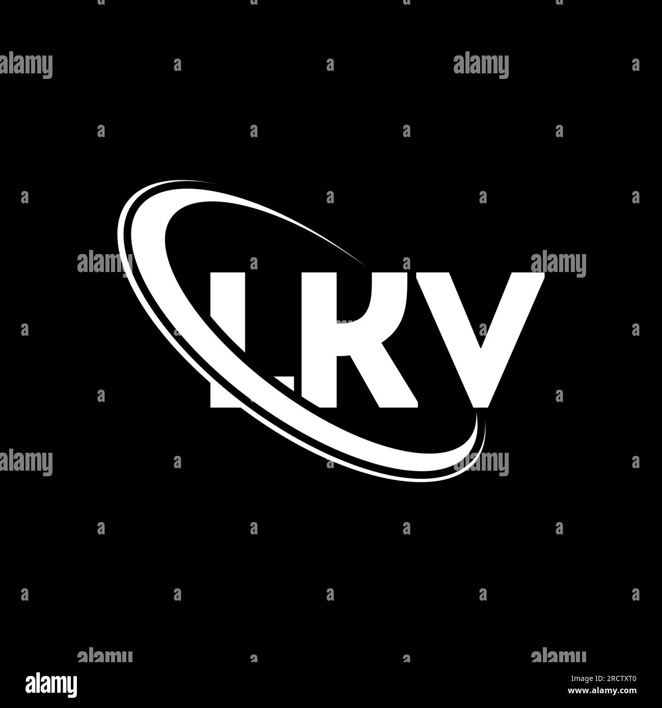 LKV logo. LKV letter. LKV letter logo design. Initials LKV logo linked ...
