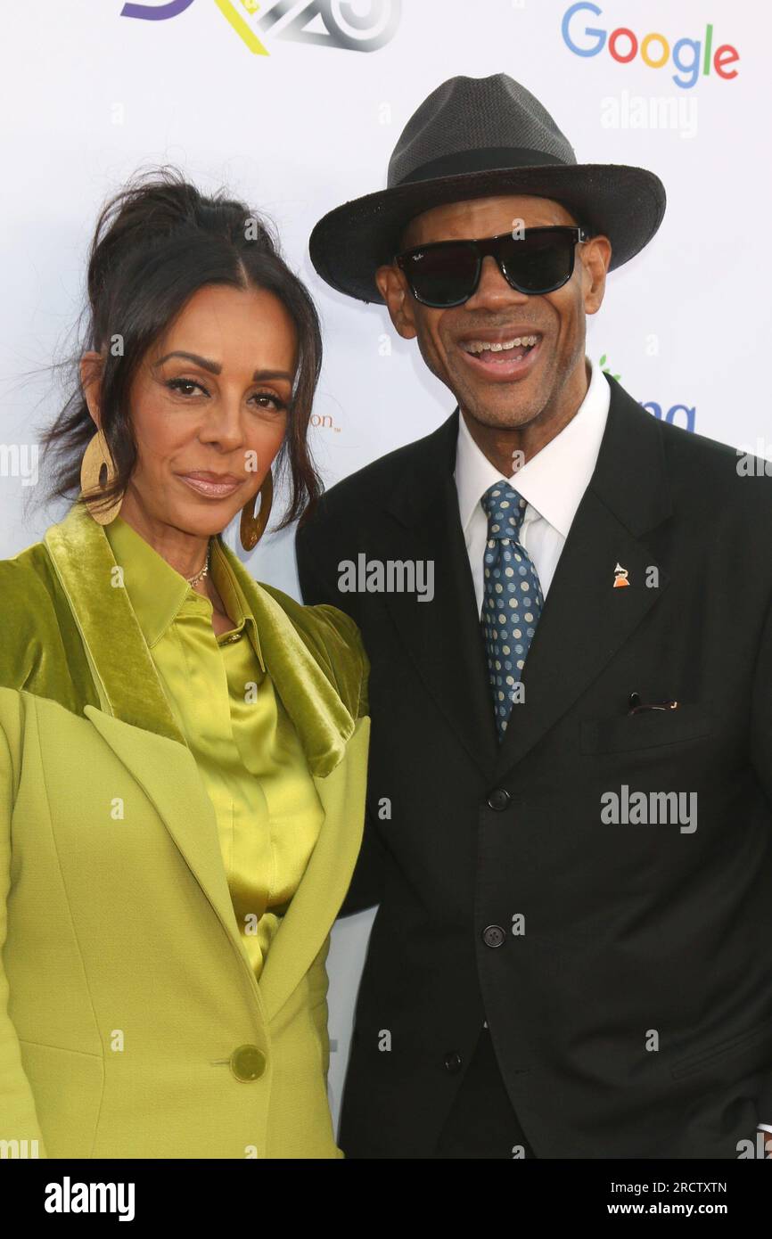Los Angeles, CA. 15th July, 2023. Lisa Harris, Jimmy Jam Harris at ...
