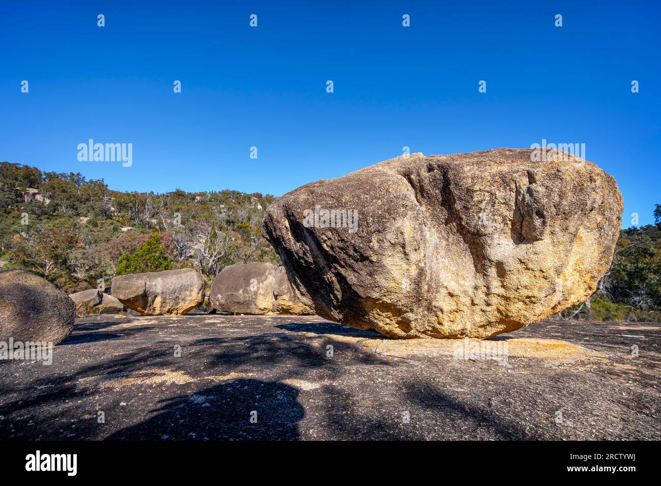 Boulders on granite slopes above Bald Rock Creek,The Junction ...
