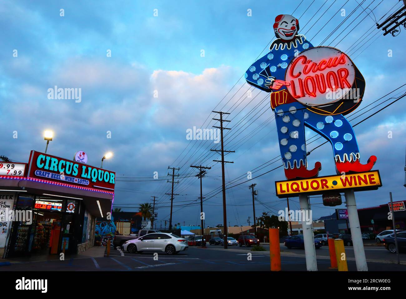 North Hollywood, California: Circus Liquor Store on Vineland Avenue ...
