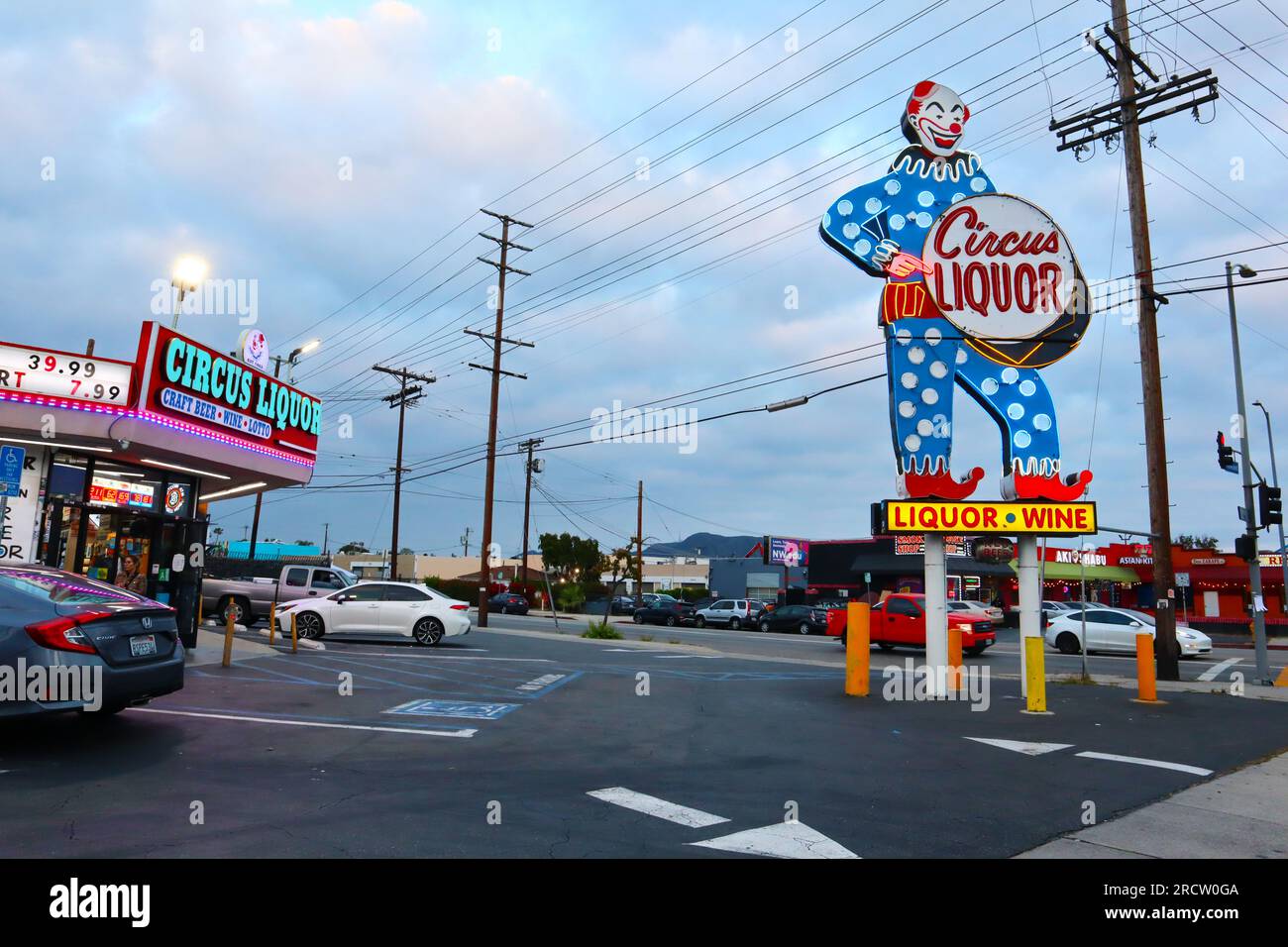 North Hollywood, California: Circus Liquor Store on Vineland Avenue ...