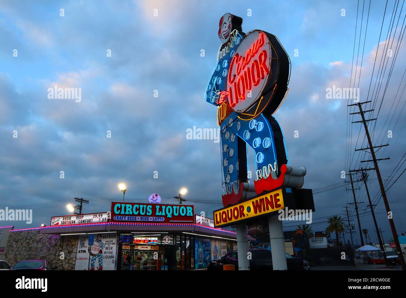 North Hollywood, California: Circus Liquor Store on Vineland Avenue ...