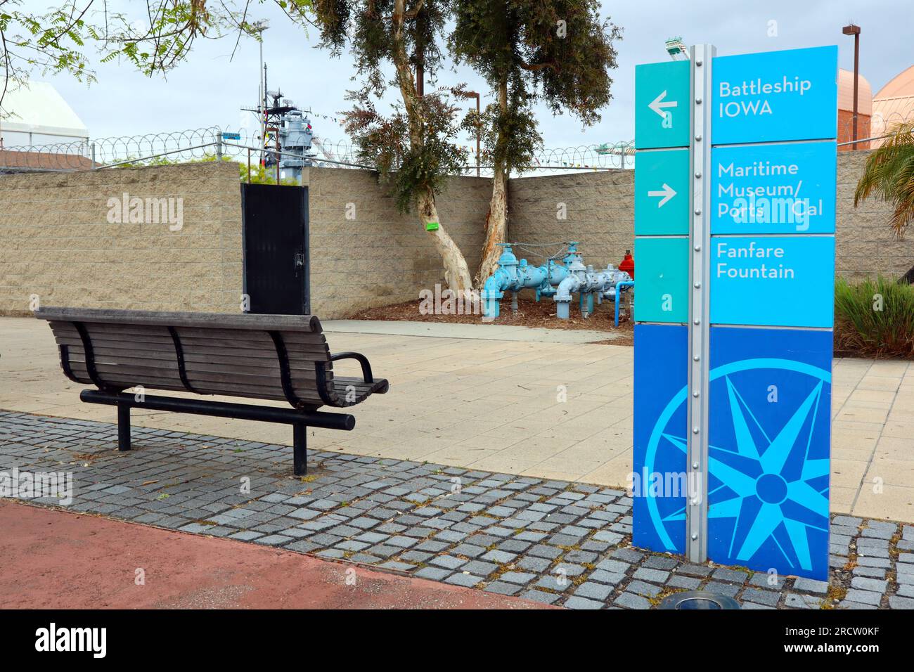 Los Angeles, California: Tourist signs in San Pedro, Port of Los ...