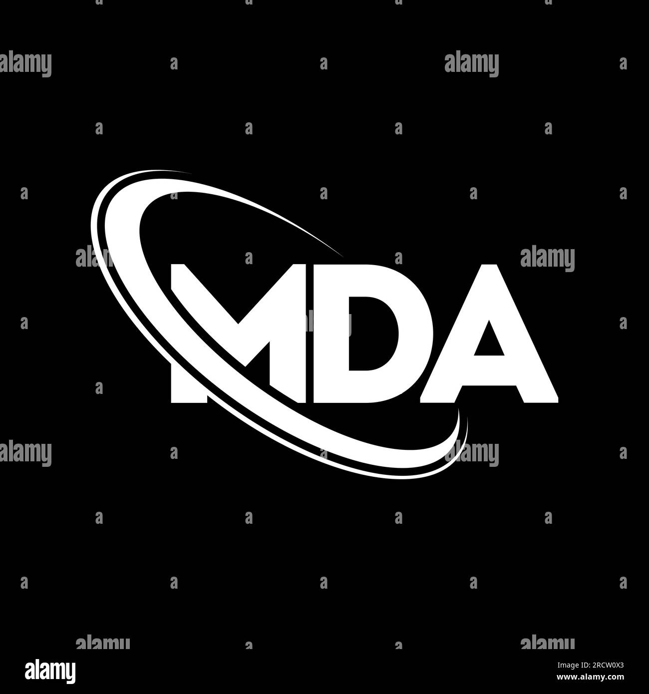 MDA logo. MDA letter. MDA letter logo design. Initials MDA logo linked ...