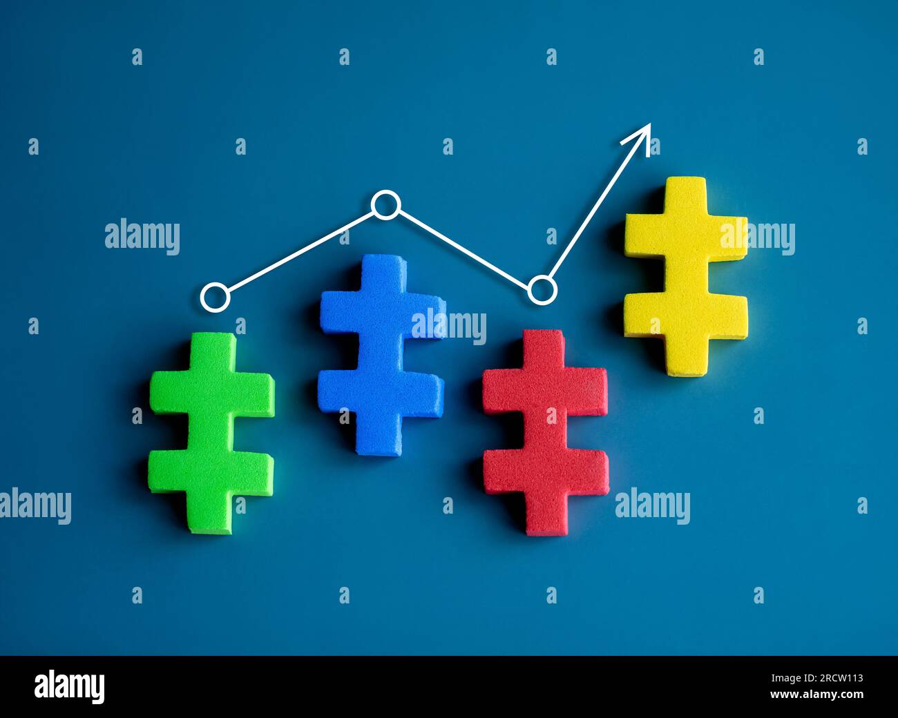Jigsaw graph hi-res stock photography and images - Alamy