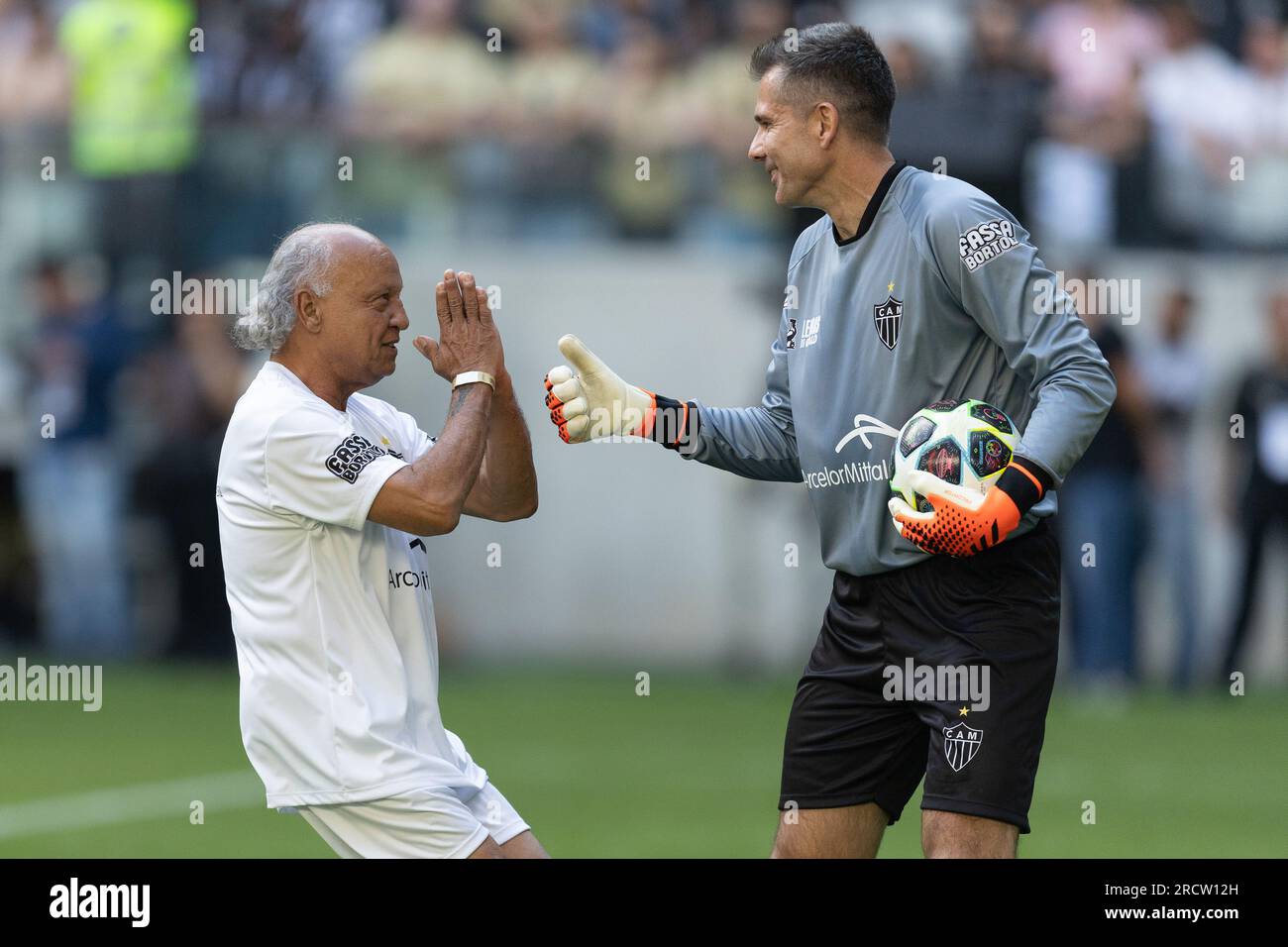 Belo Horizonte, Brazil. 16th July, 2023. Reinaldo and Victor during the ...