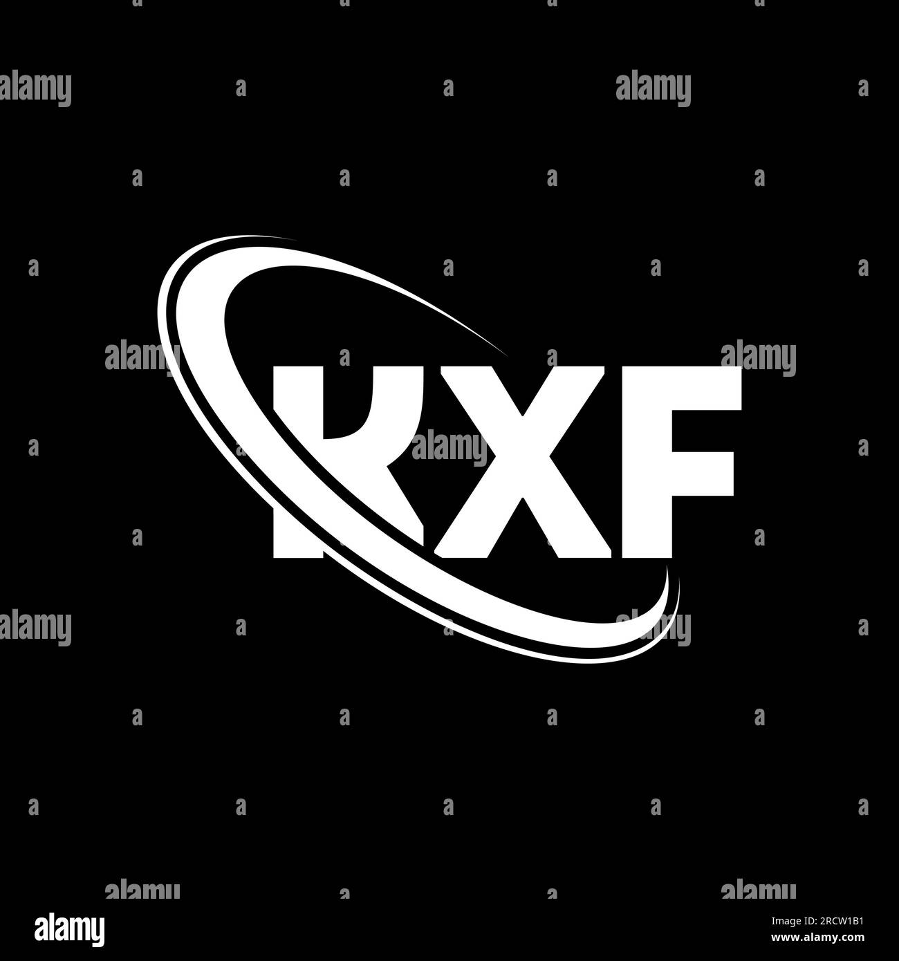 Kxf logo design Stock Vector Images - Alamy