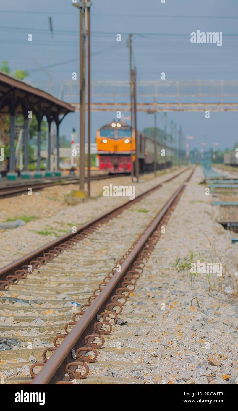 train railway railroad track for junction Stock Photo - Alamy
