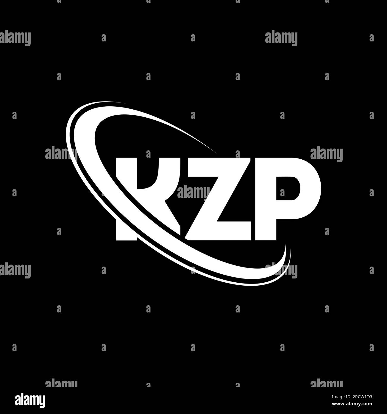 KZP logo. KZP letter. KZP letter logo design. Initials KZP logo linked ...