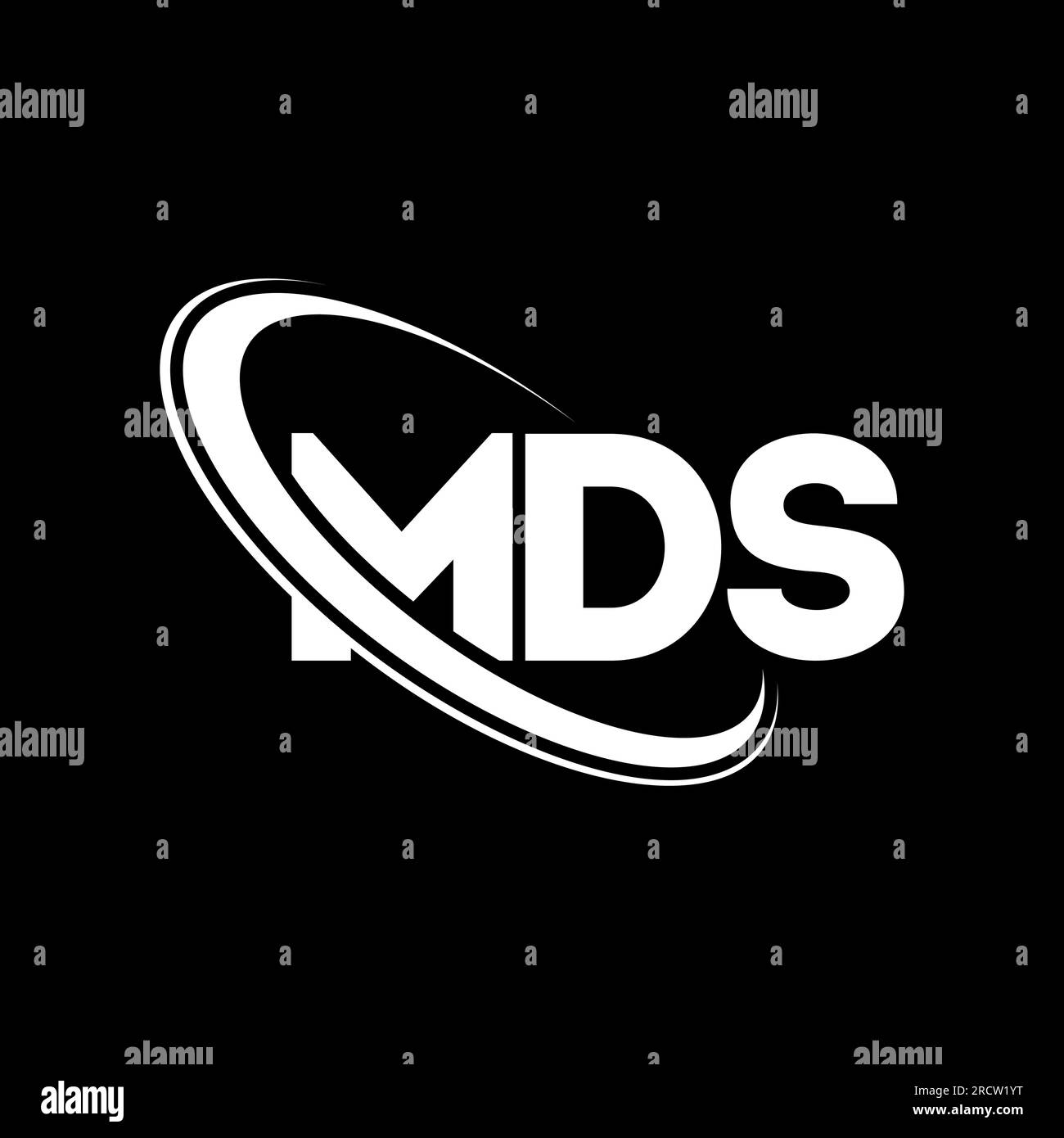MDS logo. MDS letter. MDS letter logo design. Initials MDS logo linked ...