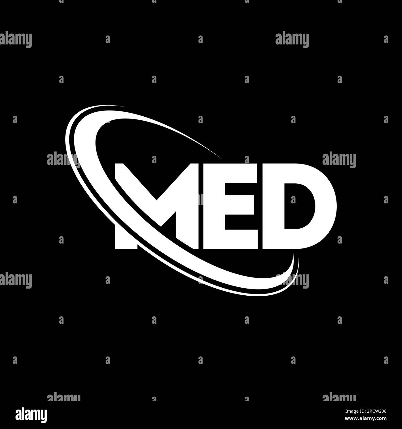 MED logo. MED letter. MED letter logo design. Initials MED logo linked ...