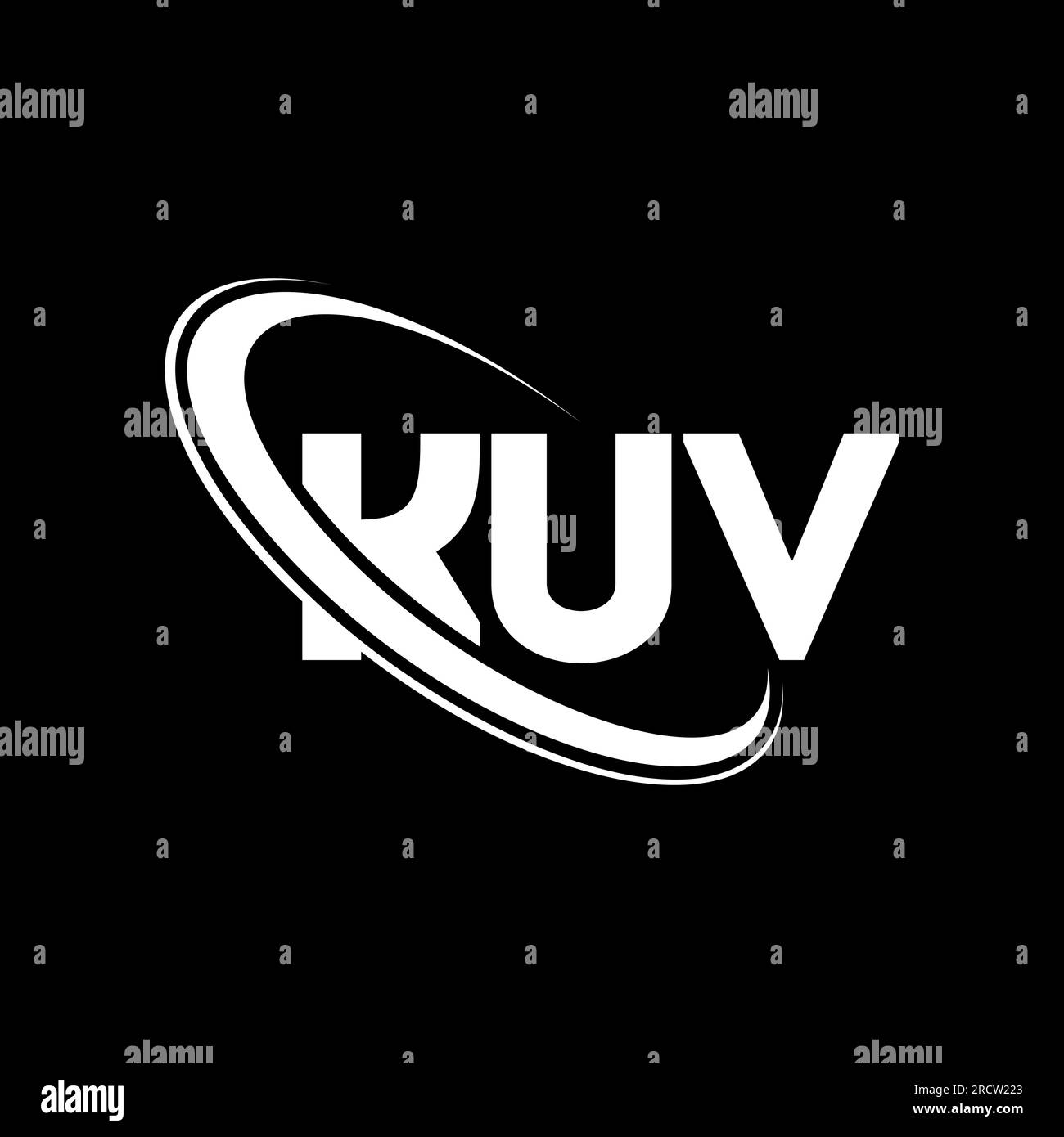 KUV logo. KUV letter. KUV letter logo design. Initials KUV logo linked ...