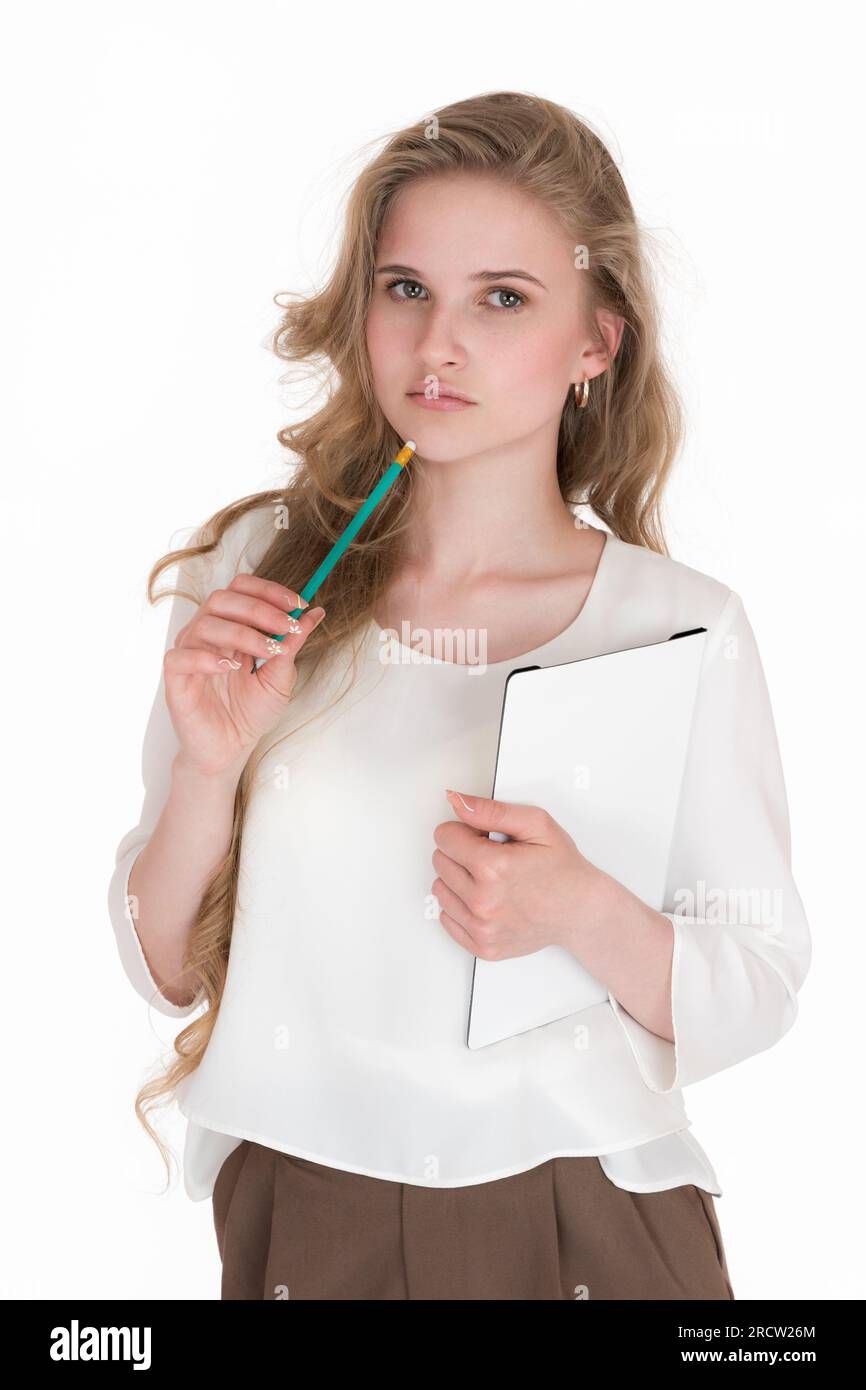 Secretary blouse hi-res stock photography and images - Alamy