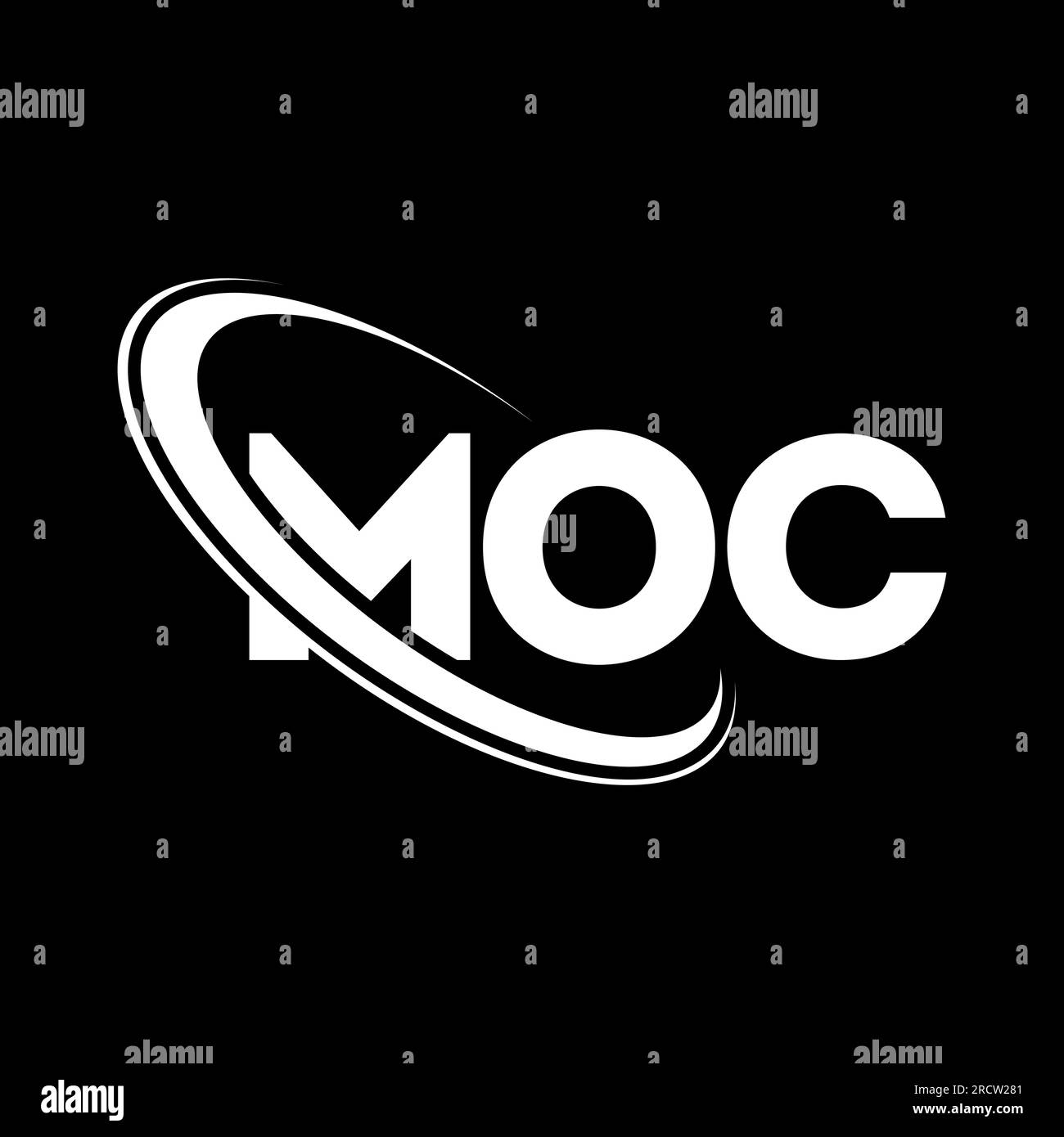 MOC logo. MOC letter. MOC letter logo design. Initials MOC logo linked ...