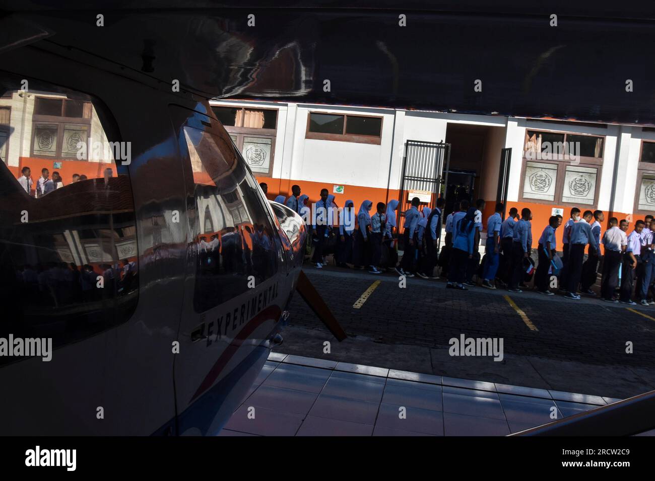 Bandung, West Java, Indonesia. July 17, 2023. A number of Vocational ...