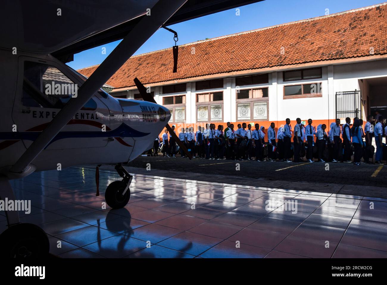 Bandung, West Java, Indonesia. July 17, 2023. A number of Vocational ...
