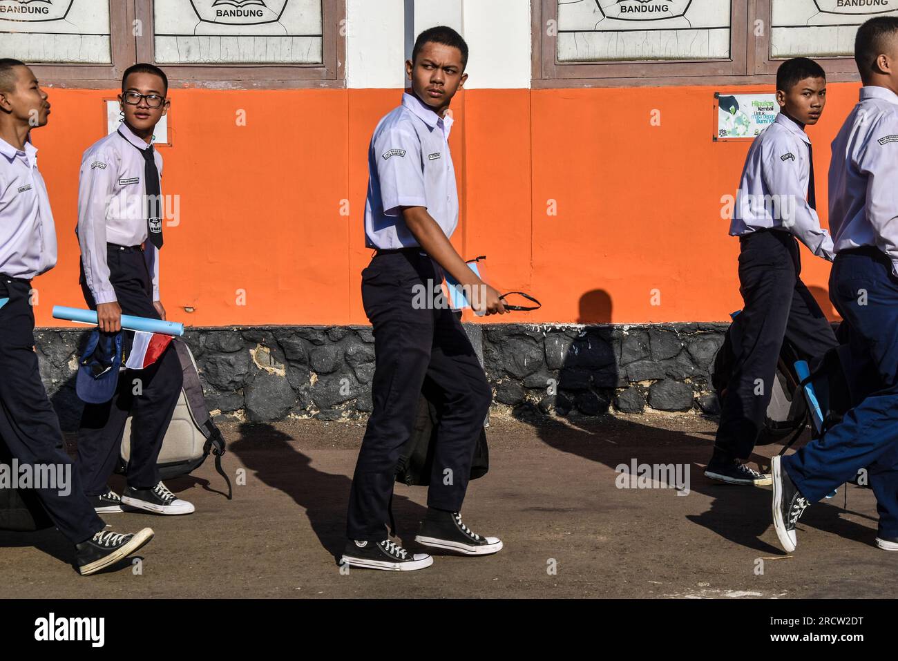 Bandung, West Java, Indonesia. July 17, 2023. A number of Vocational ...