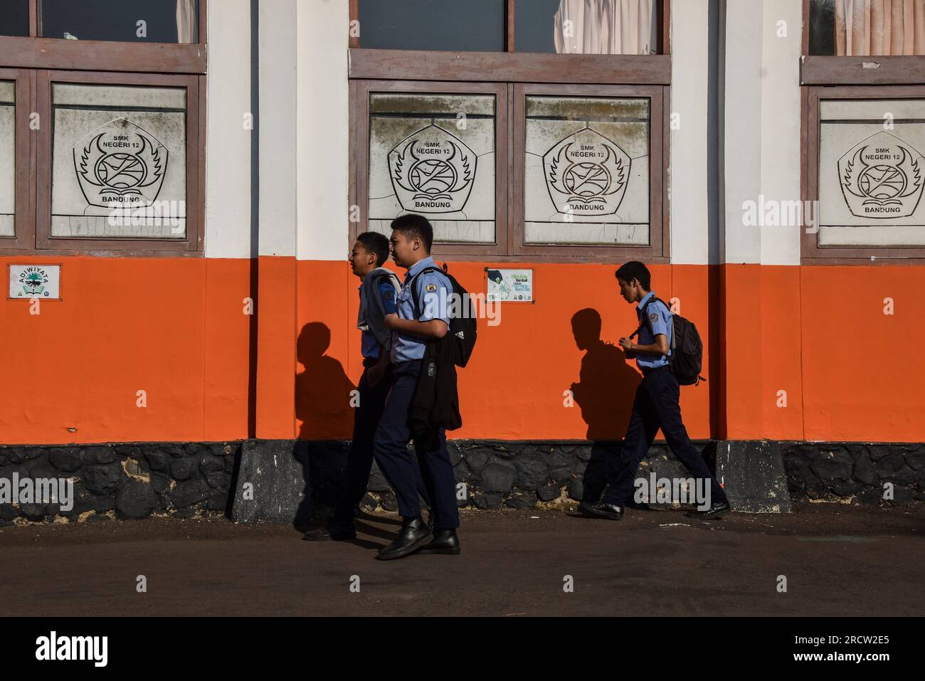 Bandung, West Java, Indonesia. July 17, 2023. A number of Vocational ...