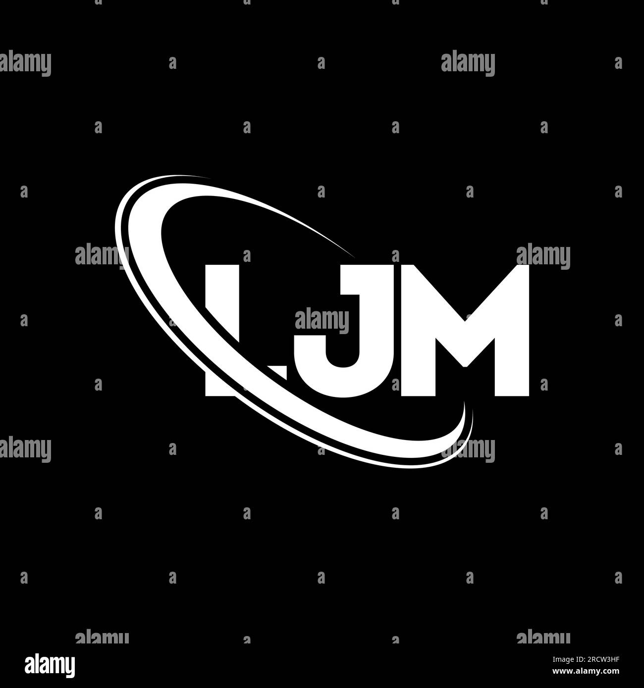 LJM logo. LJM letter. LJM letter logo design. Initials LJM logo linked ...