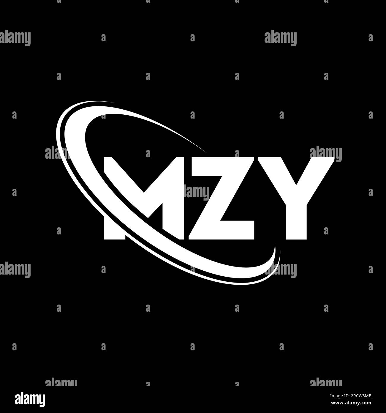MZY logo. MZY letter. MZY letter logo design. Initials MZY logo linked ...