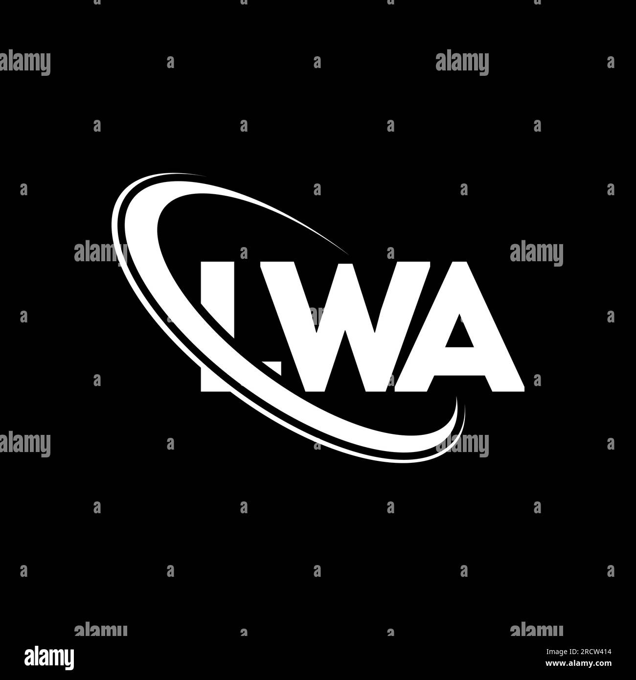 LWA logo. LWA letter. LWA letter logo design. Initials LWA logo linked ...