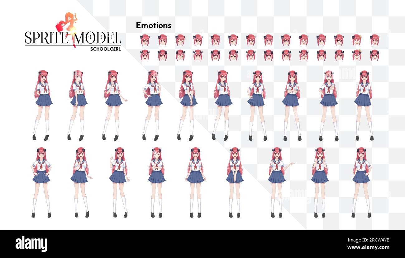 School uniform full length Stock Vector Images - Alamy