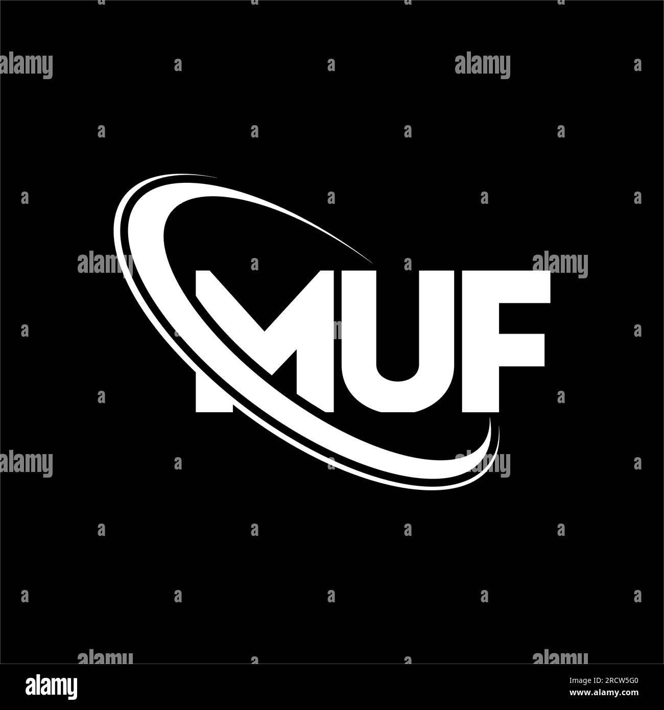 MUF logo. MUF letter. MUF letter logo design. Initials MUF logo linked with circle and uppercase ...